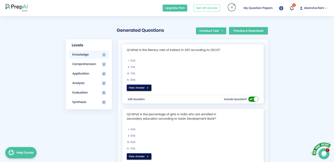 How to Generate Hots Questions Using PrepAI?