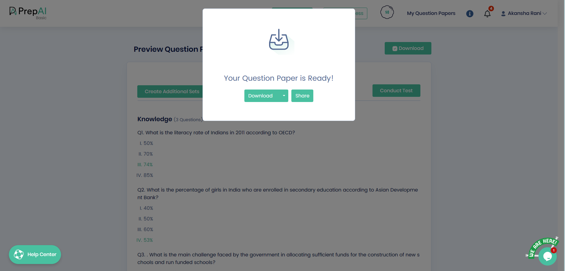 How to Generate Hots Questions Using PrepAI?